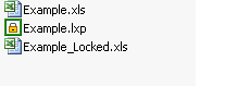 LockXLS Help : The simpliest project