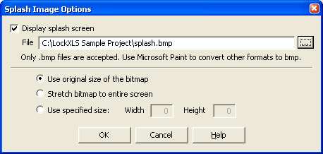 LockXLS Help : Using Advanced Options